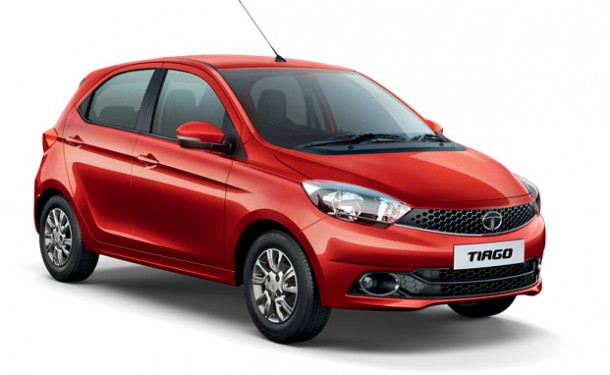 Tata Tiago Colors: Red, Orange, Brown, Silver, Blue, White - GaadiKey