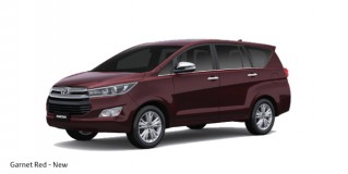 Toyota Innova Crysta Colors: Red, Bronze, White, Grey, Silver, Super ...