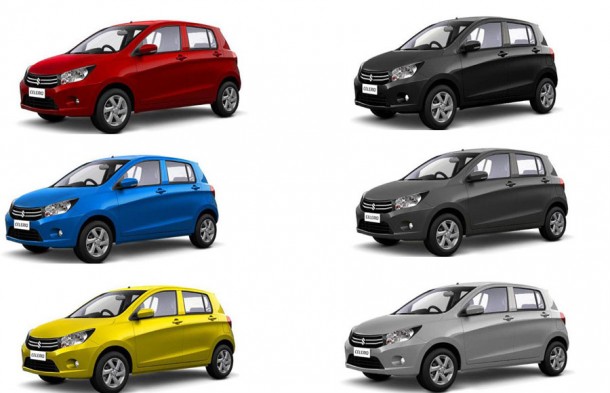Maruti Celerio Colors: Red, Black, Blue, Grey, Silver, Sunshine Ray ...