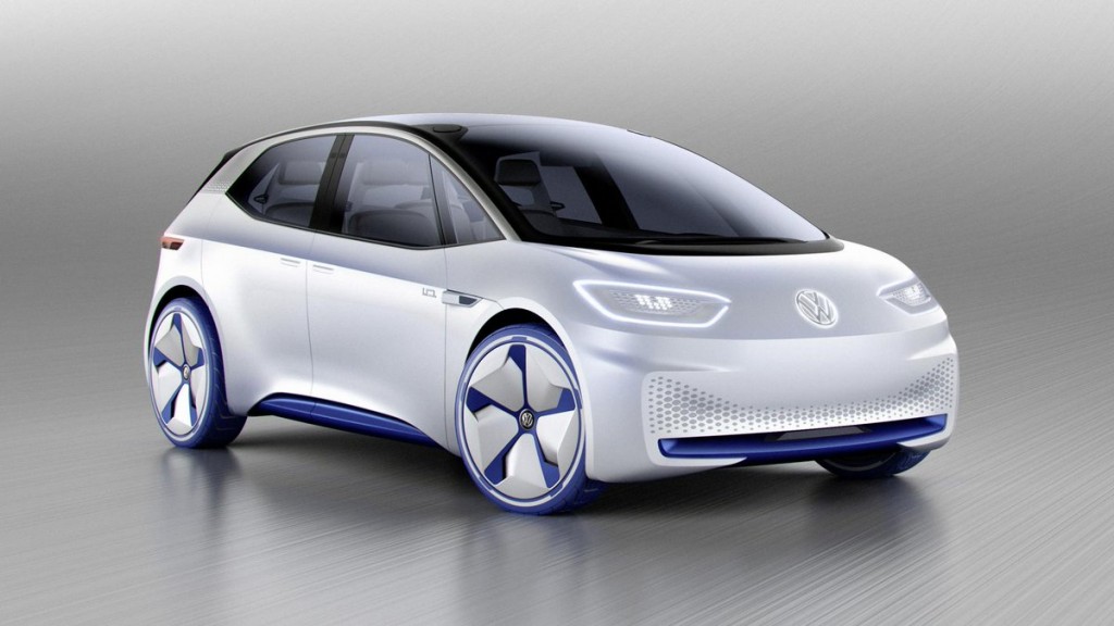 Highly Automated Electric Car "Volkswagen ID" unveiled at Paris Motor ...