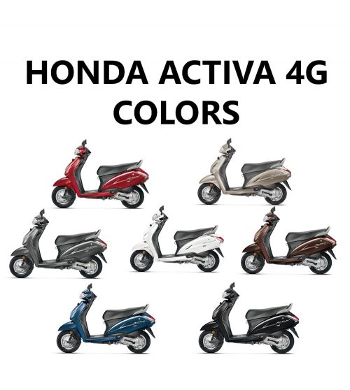 Honda Activa 4G Colors - Red, Brown, Silver, White, Blue, Grey, Black ...
