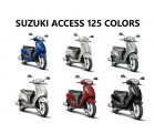 Suzuki Access 125 Colors: White, Red, Gray, Blue, Silver, Black - GaadiKey