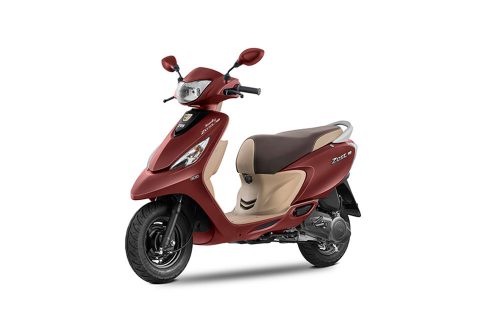 2017 TVS Scooty Zest 110 New Matte Colors added: Blue, Red, Yellow ...