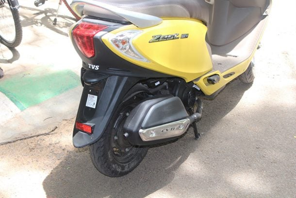 TVS Scooty Zest 110 Review - Matte Yellow Color - GaadiKey