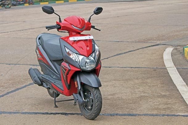 2017 Honda Dio Review (BS4, AHO, Red Sport Dual-tone Variant) - GaadiKey