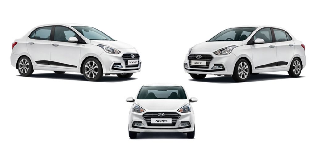 Hyundai Xcent Colors: Blue, White, Silver, Stardust, Red - GaadiKey