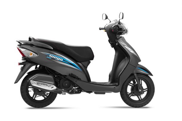 TVS Wego Colors: Blue, Red, Black, Grey, White, Orange - GaadiKey