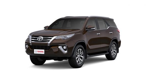 Toyota Fortuner 2018 Colors: Brown, Super White, Black, Bronze, Grey ...