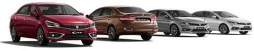 2018 Maruti Ciaz Colors: Red, Brown, Silver, White, Blue, Black, Gray ...