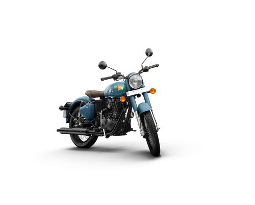 Royal Enfield Classic Airbourne Blue Color Photos (Classic Signals 350 ...