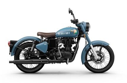 Royal Enfield Classic Airbourne Blue Color Photos (Classic Signals 350 ...