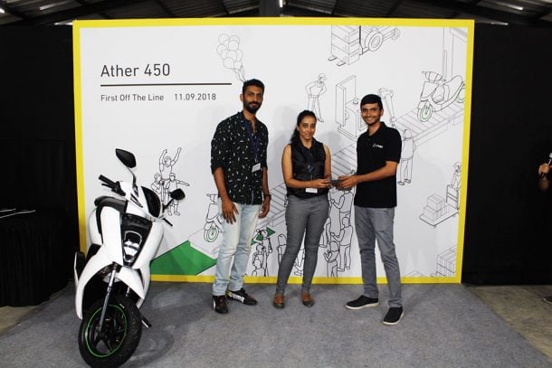 Ather 450 Deliveries Begin: First 10 Customers got the Keys Today ...