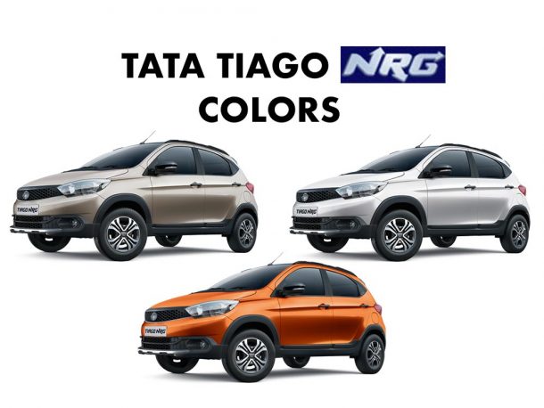 Tata Tiago NRG Colors: White, Silver, Orange - GaadiKey