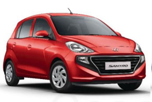 Hyundai Santro Colors: Beige, Silver, White, Blue, Red, Star Dust ...