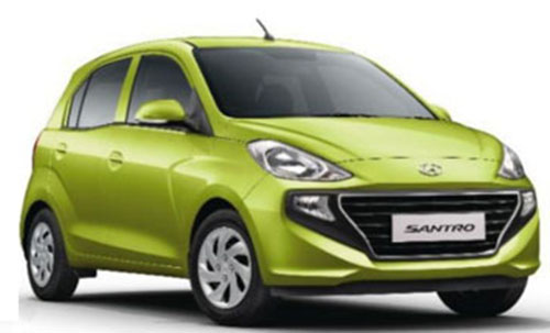 Hyundai Santro Colors: Beige, Silver, White, Blue, Red, Star Dust ...