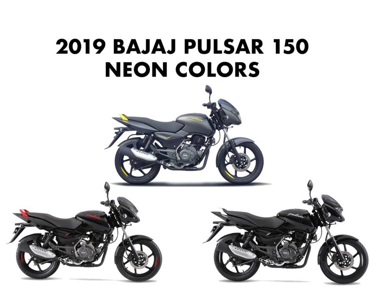 2019 Bajaj Pulsar 150 Neon Colors: Yellow, Red, Silver - GaadiKey