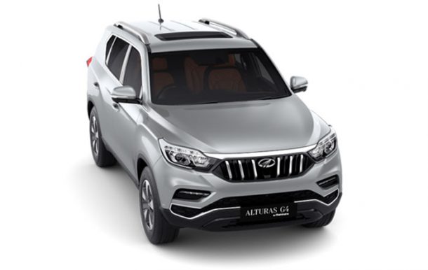 Mahindra Alturas G4 Colors: White, Silver, Brown, Blue, Black - GaadiKey