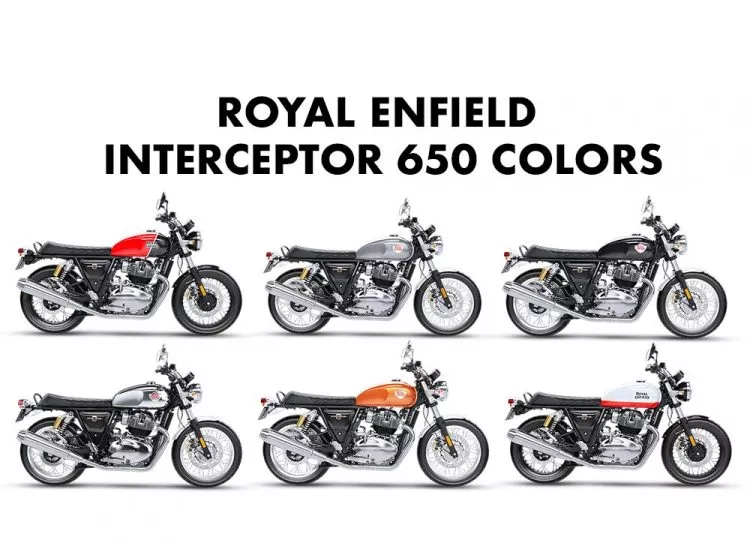 Royal Enfield Interceptor 650 Colors: Six Color Options - GaadiKey