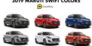 2019 Maruti Swift Colors: White, Red, Silver, Orange, Grey, Blue - GaadiKey