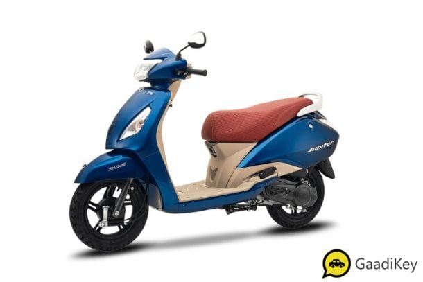 2019 TVS Jupiter Colors: Blue, Red, Gold, White, Silver, Black, Grey ...