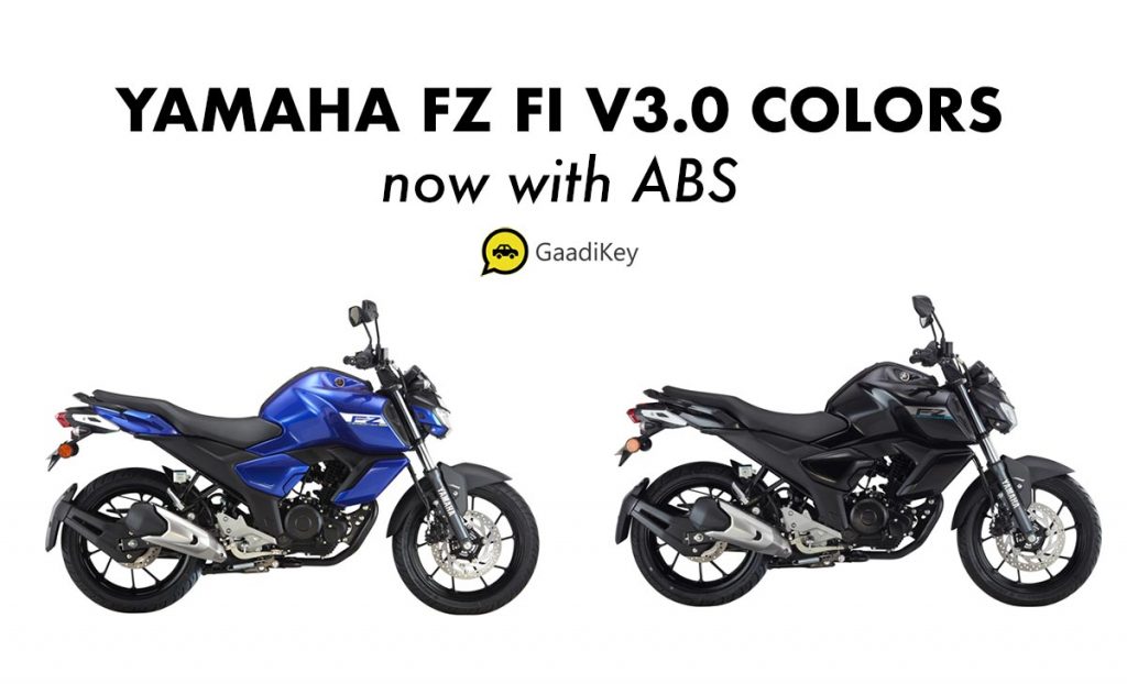2019 Yamaha FZ V3.0 Colors: Metric Black, Racing Blue ( FI + ABS ...