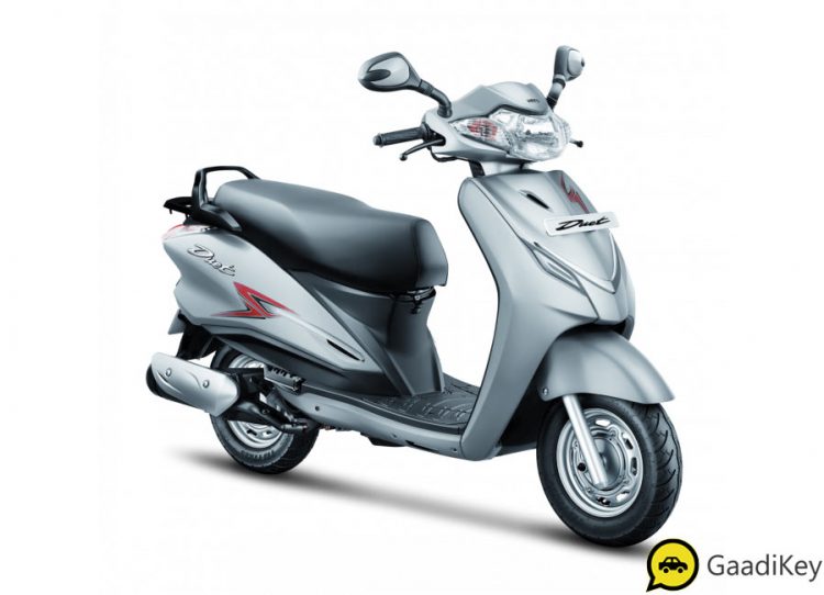 2019 Hero Duet Colors: Red, Black, White, Grey, Vernier Grey - GaadiKey