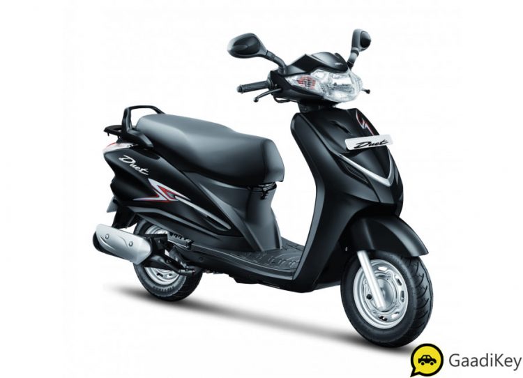 2019 Hero Duet Colors: Red, Black, White, Grey, Vernier Grey - GaadiKey