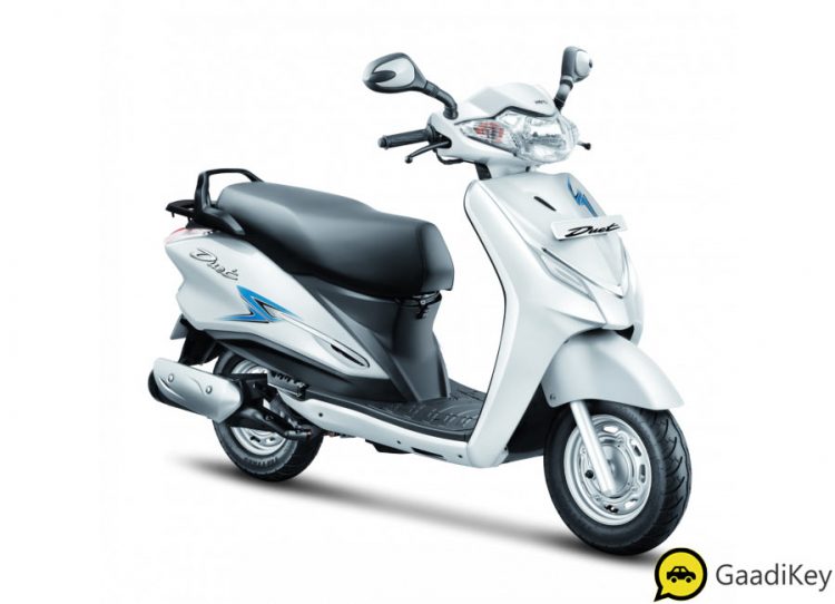 2019 Hero Duet Colors: Red, Black, White, Grey, Vernier Grey - GaadiKey