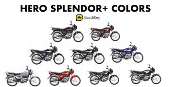 2019 Hero Splendor Colors: (Splendor+ aka Splendor Plus IBS) - GaadiKey
