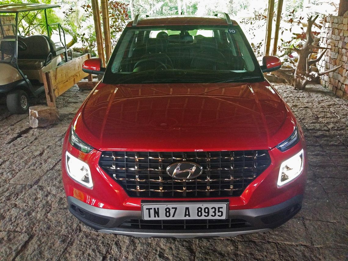 Hyundai Venue Review - Fiery Red - GaadiKey