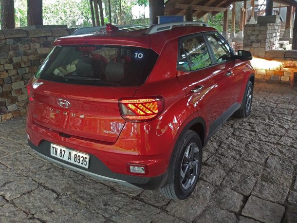 Hyundai Venue Review - Fiery Red - GaadiKey