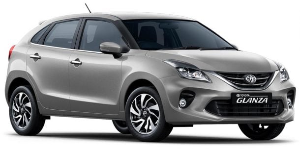 Toyota Glanza Colors: Red, Grey, Blue, Silver, White - GaadiKey
