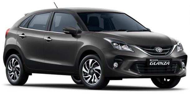 Toyota Glanza Colors: Red, Grey, Blue, Silver, White - GaadiKey