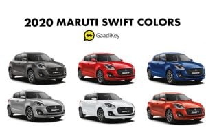 2020 Maruti Swift Colors: Red, White, Blue, Silver, Orange, Grey - GaadiKey