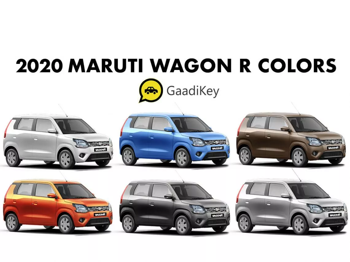 2020 Maruti WagonR Colors: Blue, Brown, Grey, Orange, Silver, White ...