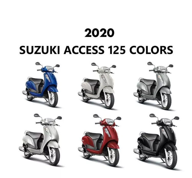 2020 Suzuki Access 125 Colors: White, Red, Gray, Blue, Silver, Black ...