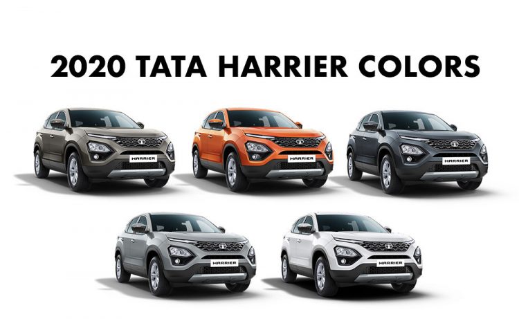 2020 Tata Harrier Colors: White, Silver, Grey, Gold Orange - GaadiKey