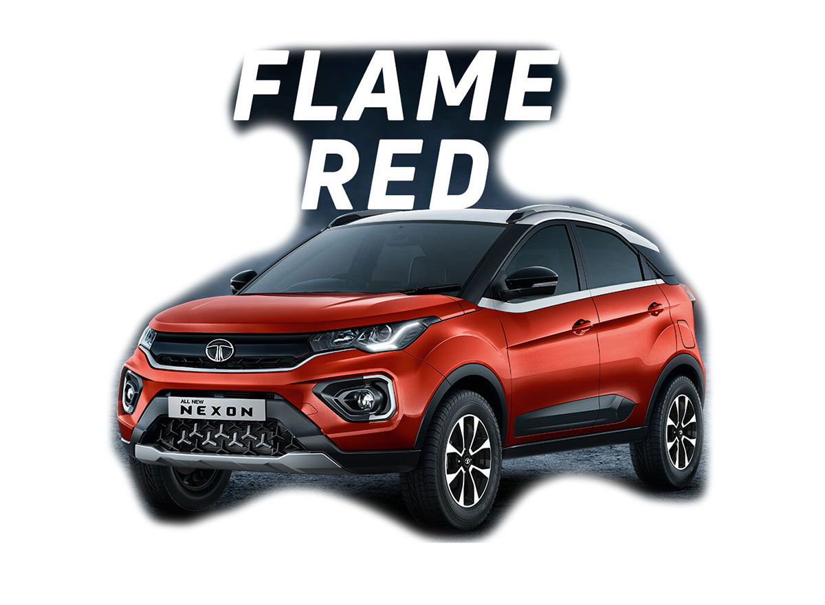 2020 Tata Nexon Colors: Red, Silver, Grey, Blue, Green, White - GaadiKey