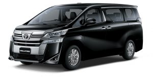 Toyota Vellfire Colors: Black, White, Graphite, Burning Black - GaadiKey
