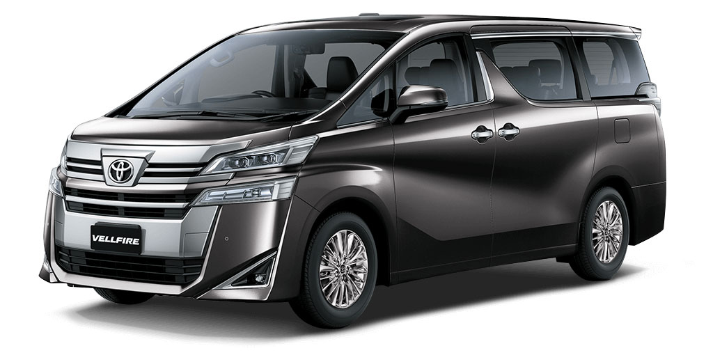 Toyota Vellfire Colors: Black, White, Graphite, Burning Black - GaadiKey