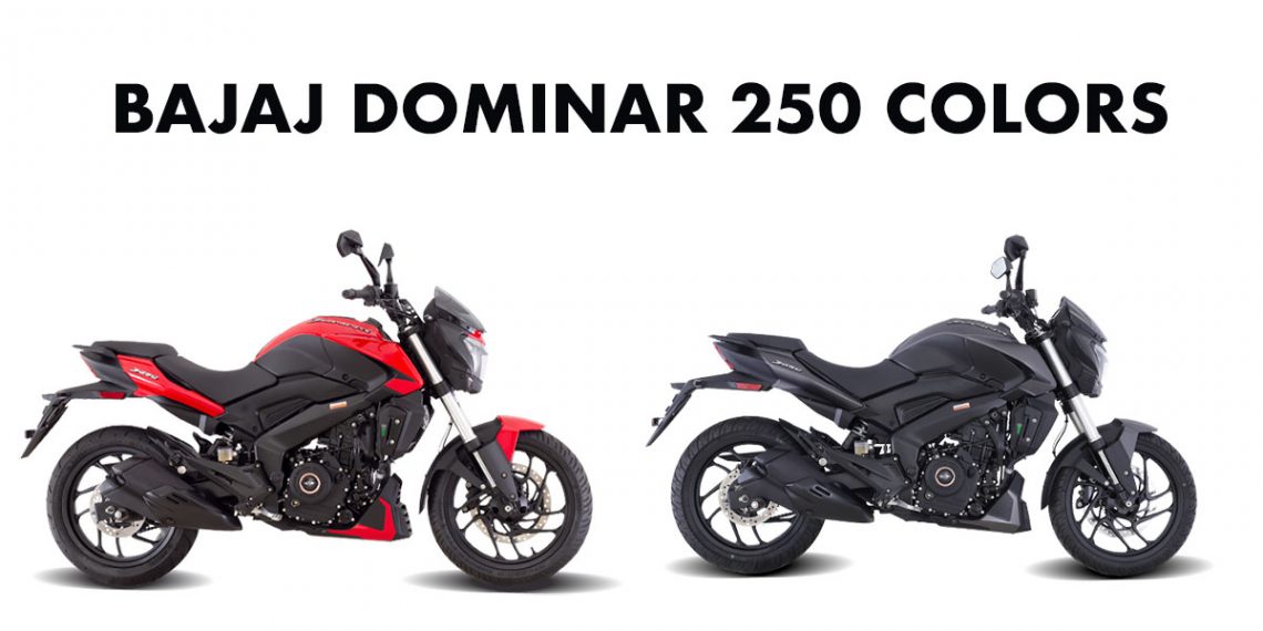 Bajaj Dominar 250 Colors: Black, Red - GaadiKey