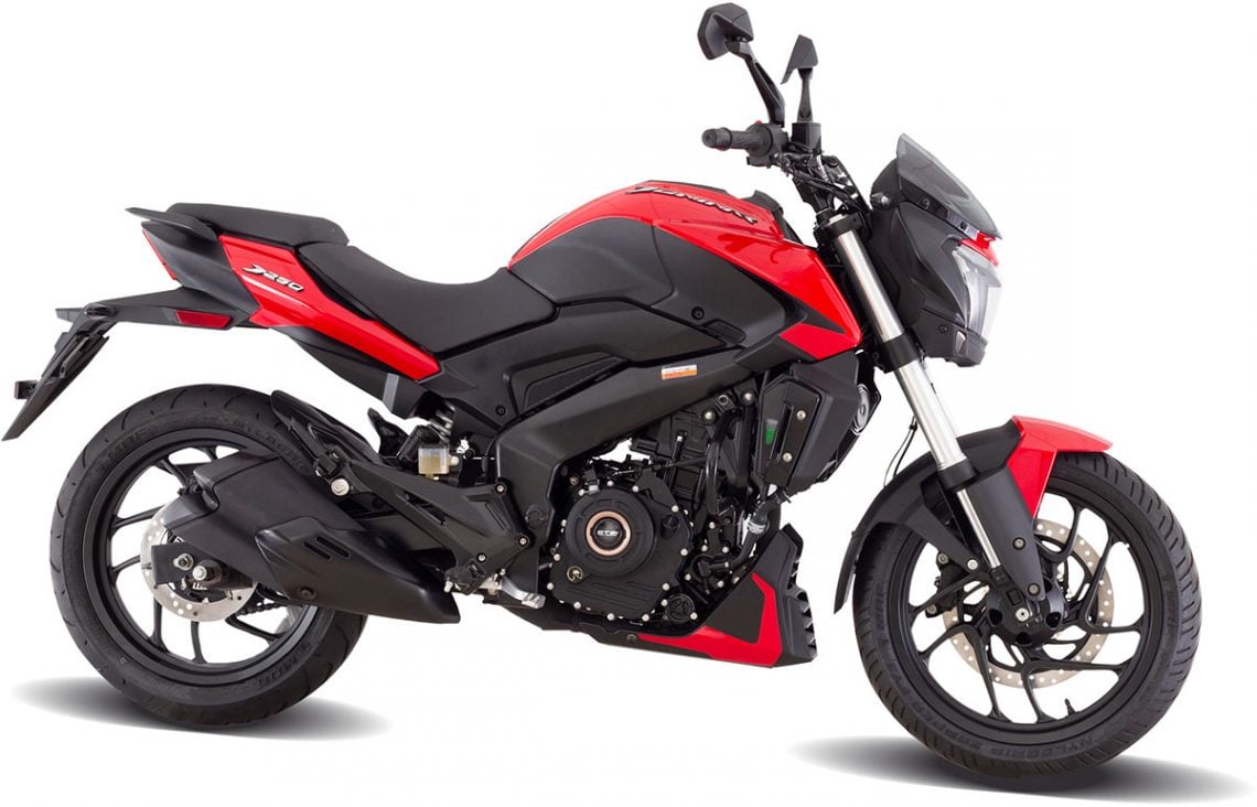Bajaj Dominar 250 Colors: Black, Red - GaadiKey