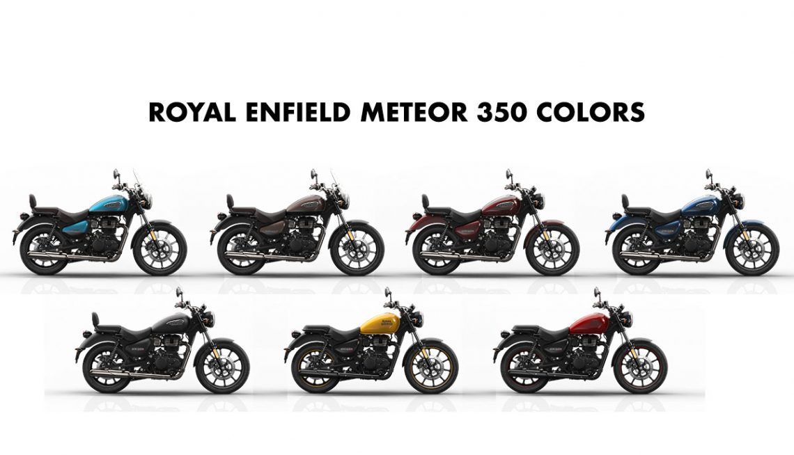 Royal Enfield Meteor 350 Colors : Fireball, Stellar, Supernova - GaadiKey