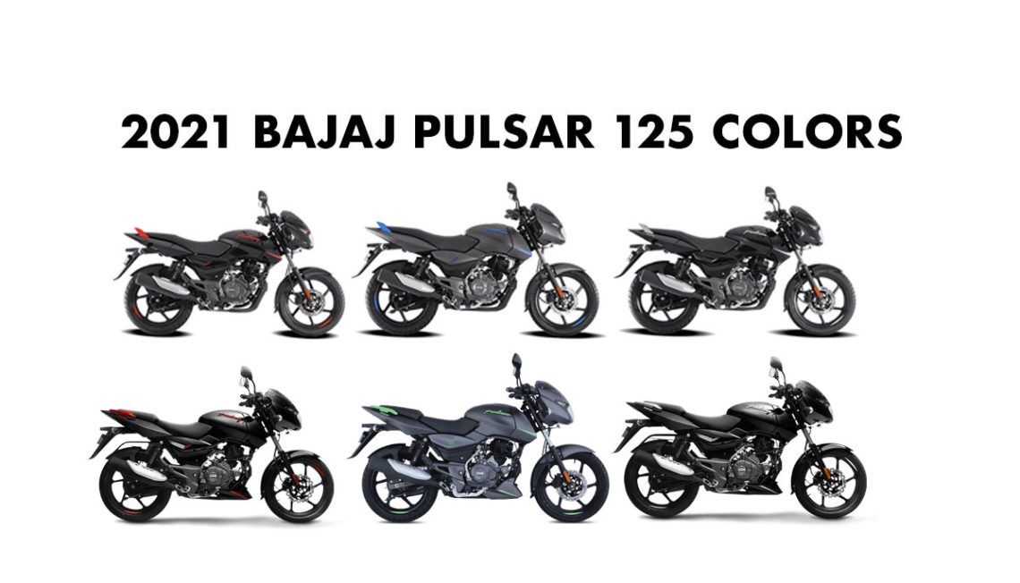 2021 Bajaj Pulsar 125 Colors: Blue, Black, Silver, Red, Green - GaadiKey