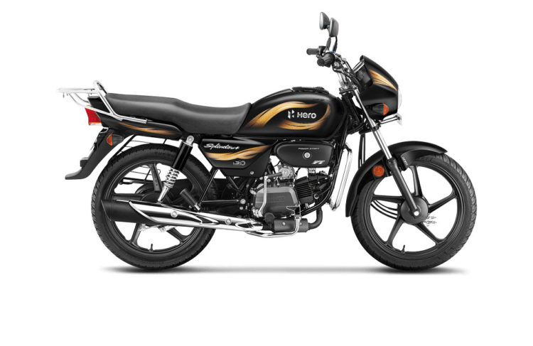 2021 Hero Splendor+ Colors: Black, Purple, Red, Yellow, Green, Gold ...