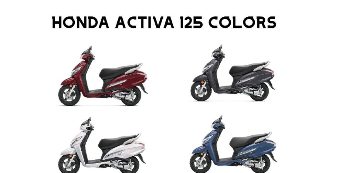 2021 Honda Activa 125 Colors: Red, White, Grey, Blue - GaadiKey