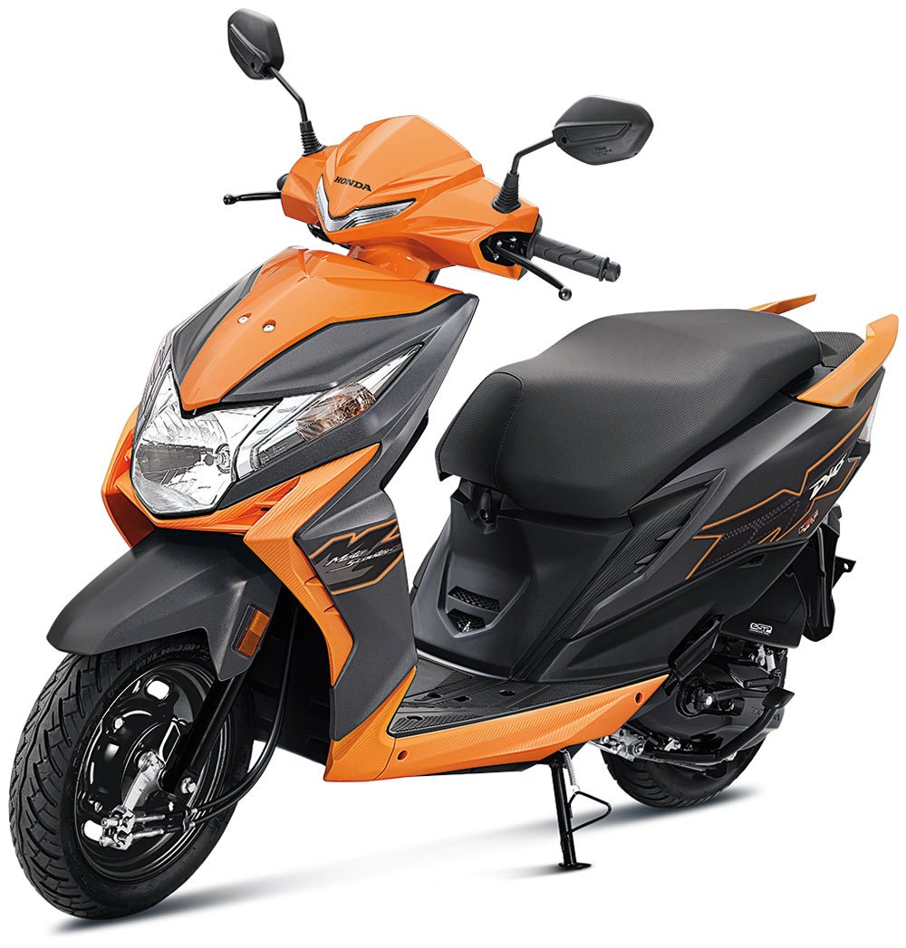 2021 Honda Dio Colors: Red, Blue, Orange, Yellow, Grey - GaadiKey