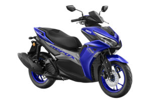 Yamaha Aerox 155 Colors: Blue, Grey, MotoGP - GaadiKey