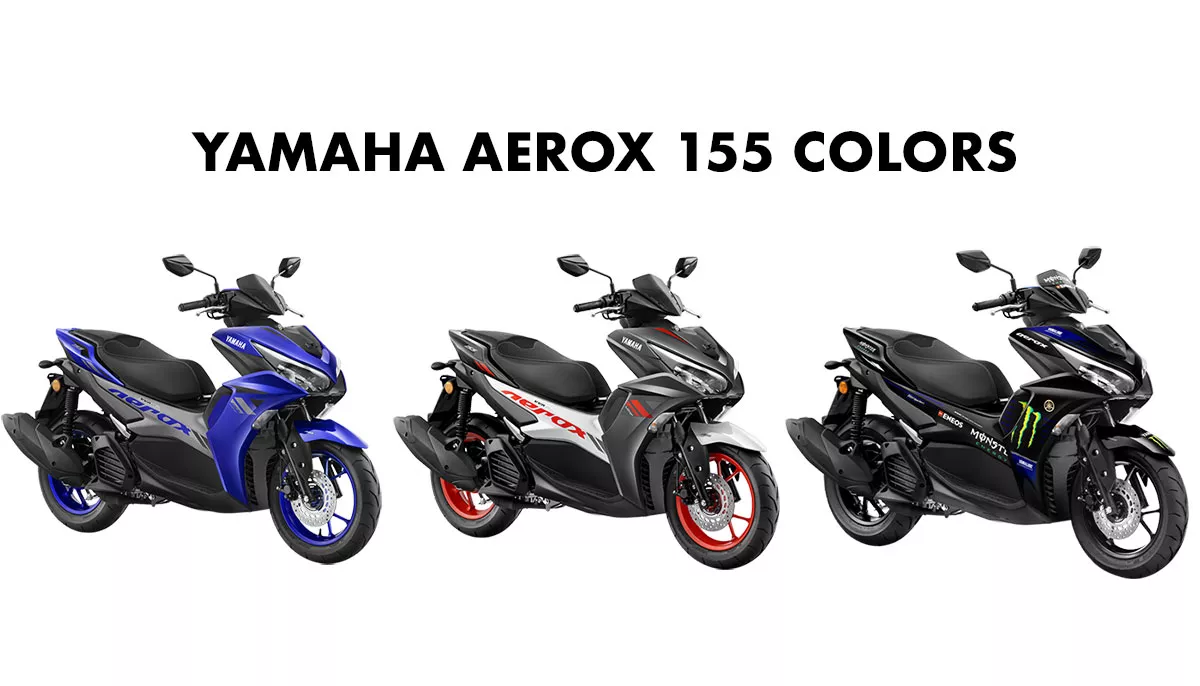 Yamaha Aerox 155 Colors: Blue, Grey, MotoGP - GaadiKey