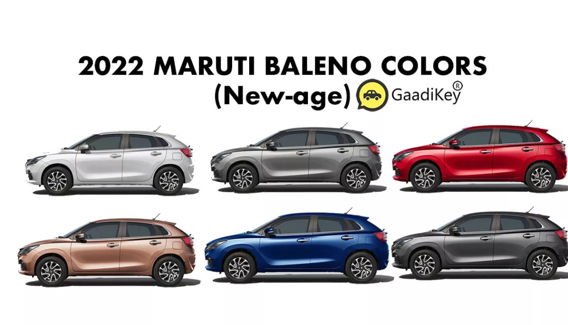 2022 Maruti Baleno Colors: Blue, Silver, Beige, White, Red, Grey - GaadiKey